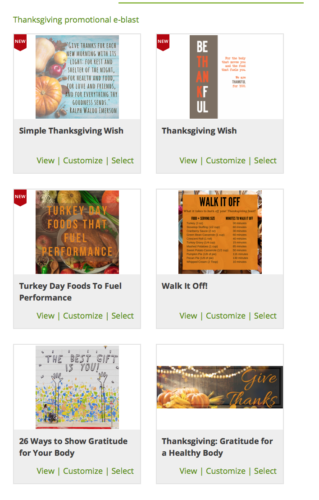 Thanksgiving, New Year, Holiday Newsletters | Wellness Newsletters