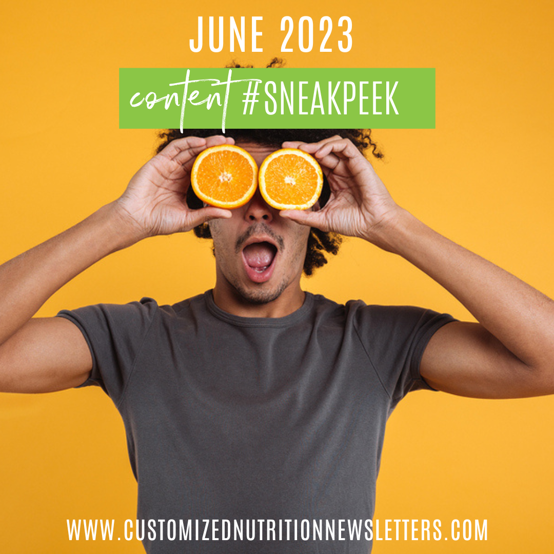 Nutrition & Wellness Newsletter Content Release for June